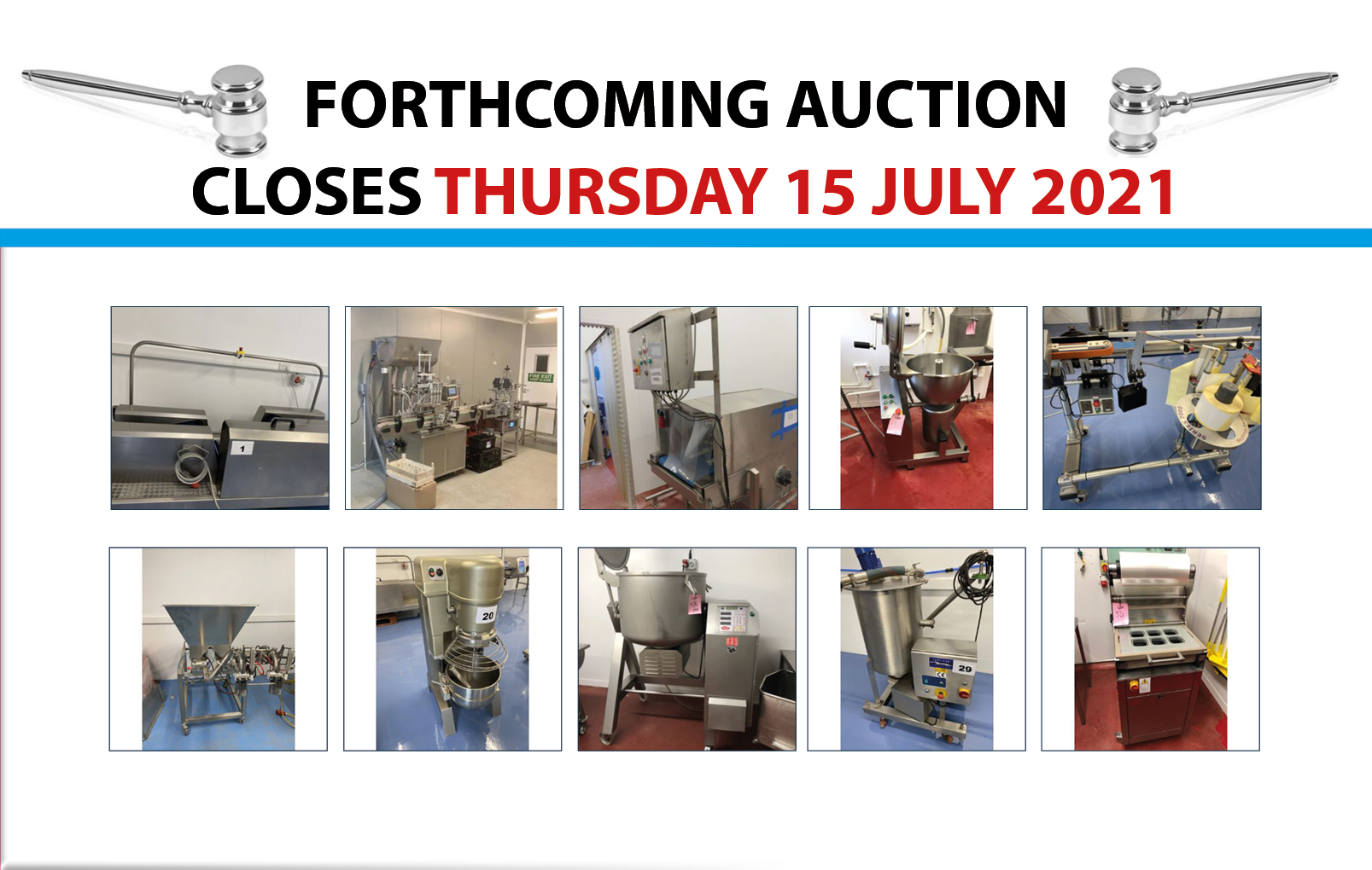 UPCOMING FOOD MACHINERY AUCTIONS Food Machinery 2000